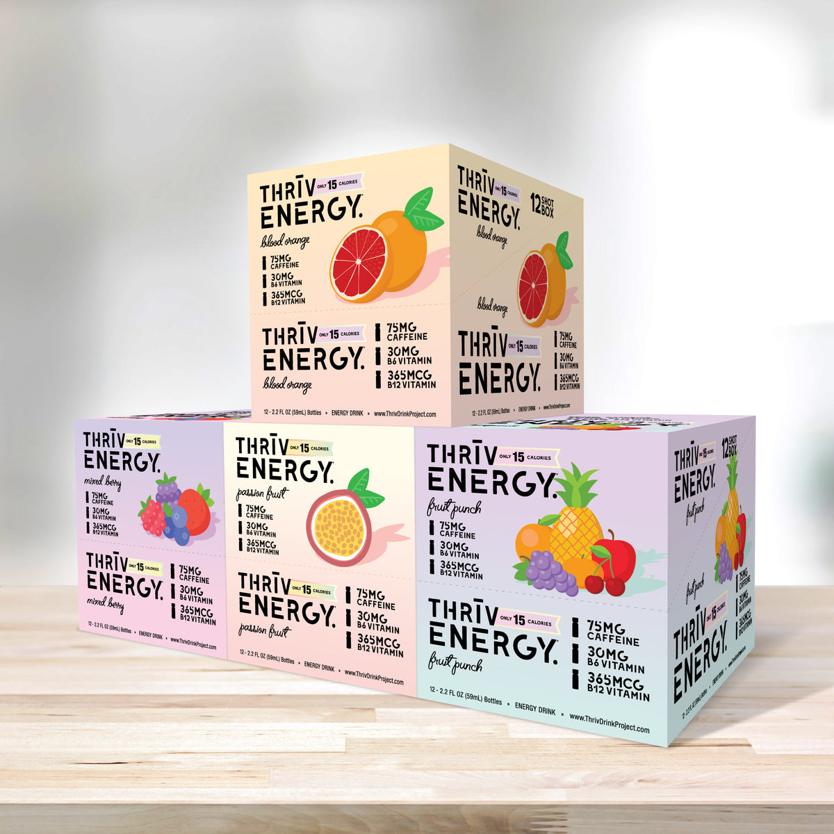 12-Pack Shot Boxes – THRIV Drink Project